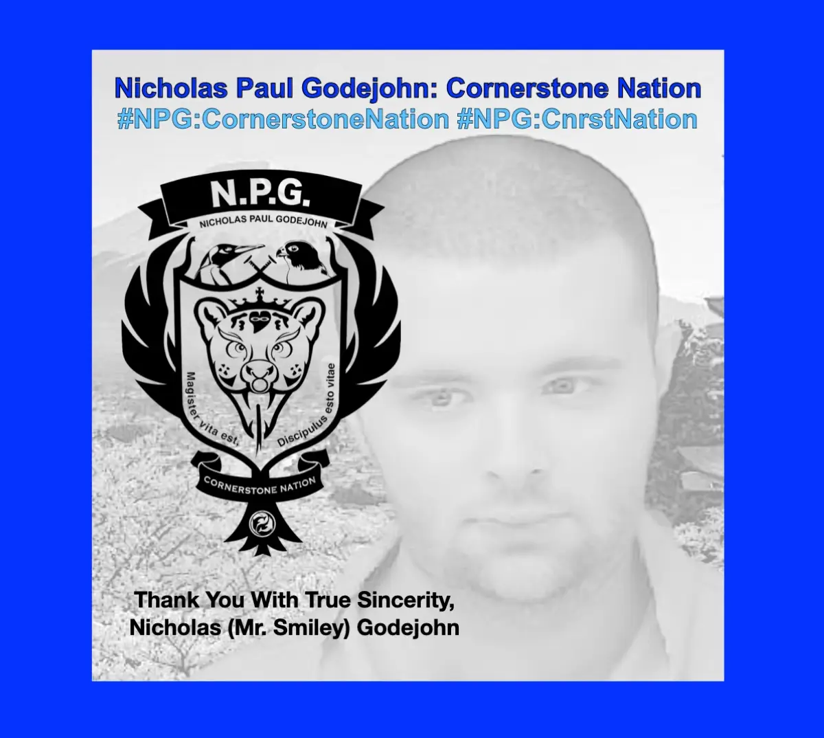 *NPGCornerstoneNation - Fundraiser by Nicholas Godejohn on *spotfund